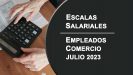 Escalas Salariales Empleados de Comercio JULIO 2023