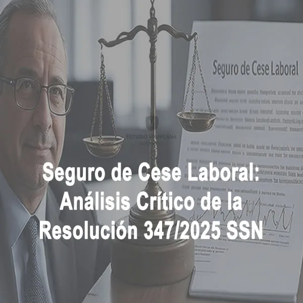 Seguro de Cese Laboral: Análisis Crítico de la Resolución 347/2025 SSN